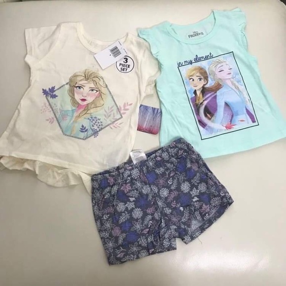 Disney | Matching Sets | Disney Frozen Elsa Anna Cute Shorts Set | Poshmark